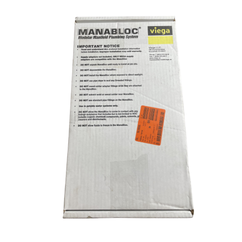 Viega 49610 Manabloc 1/2 in. x 14 Ports (6 H/8 C) Polymer Distribution ...