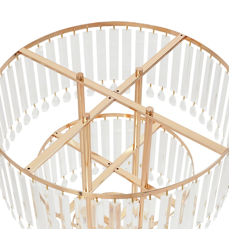 Gold Iron+Acrylic Flower Stand for Wedding Centerpieces Wedding Flower ...