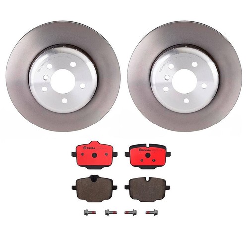 Brembo Rear Brake Kit 345mm Disc Rotors and Ceramic Pads For BMW F06 ...