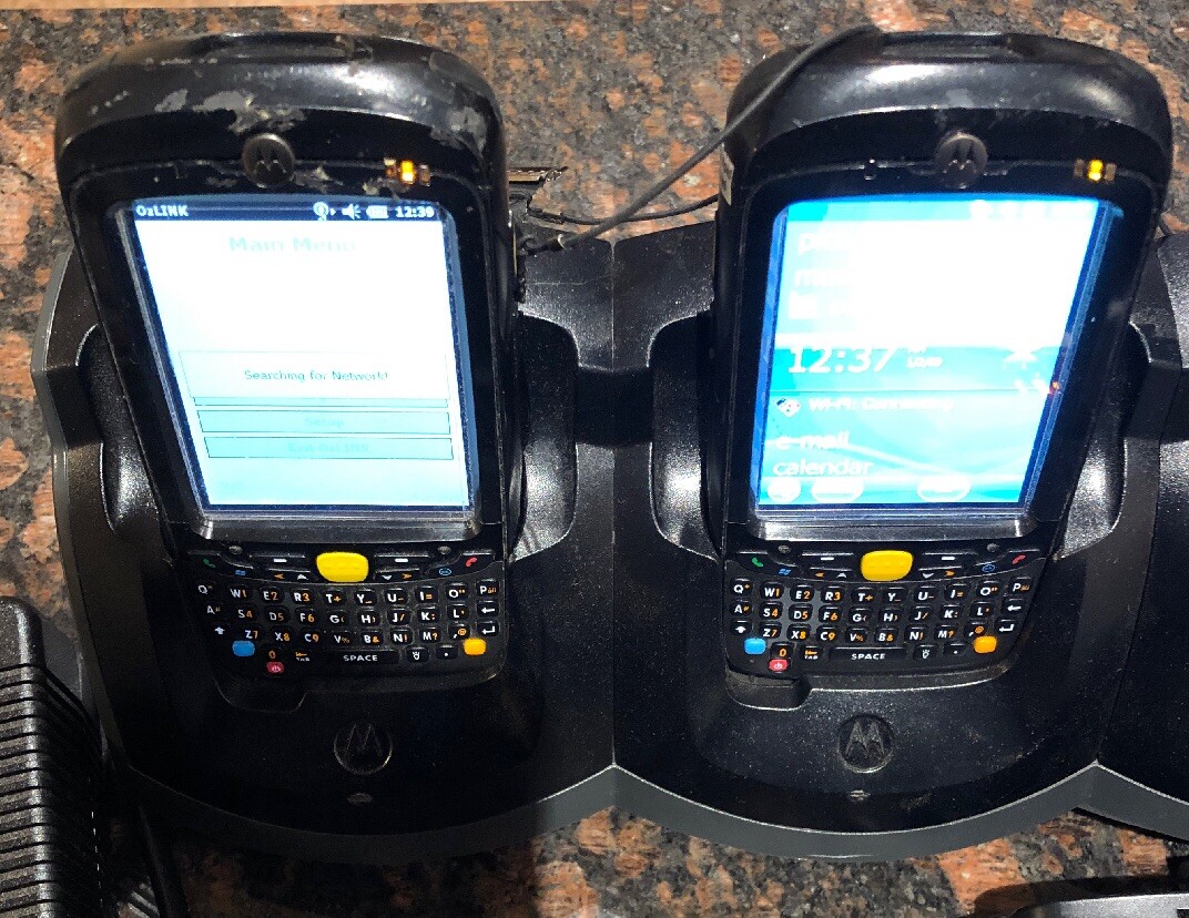 Lot 4 Motorola MC55A Wireless Laser Barcode Scanner Inventory Control 4 ...