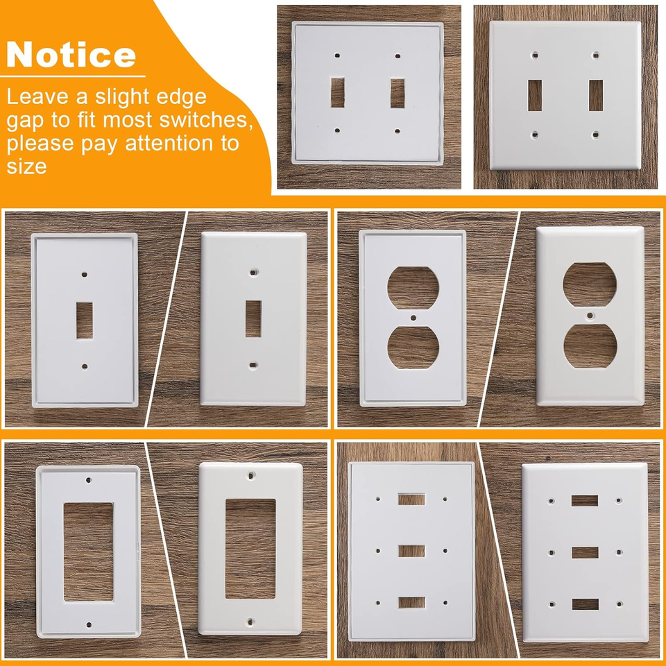 46 Pack Outlet Insulation Pads Wall Plates Outlet Sealers for ...