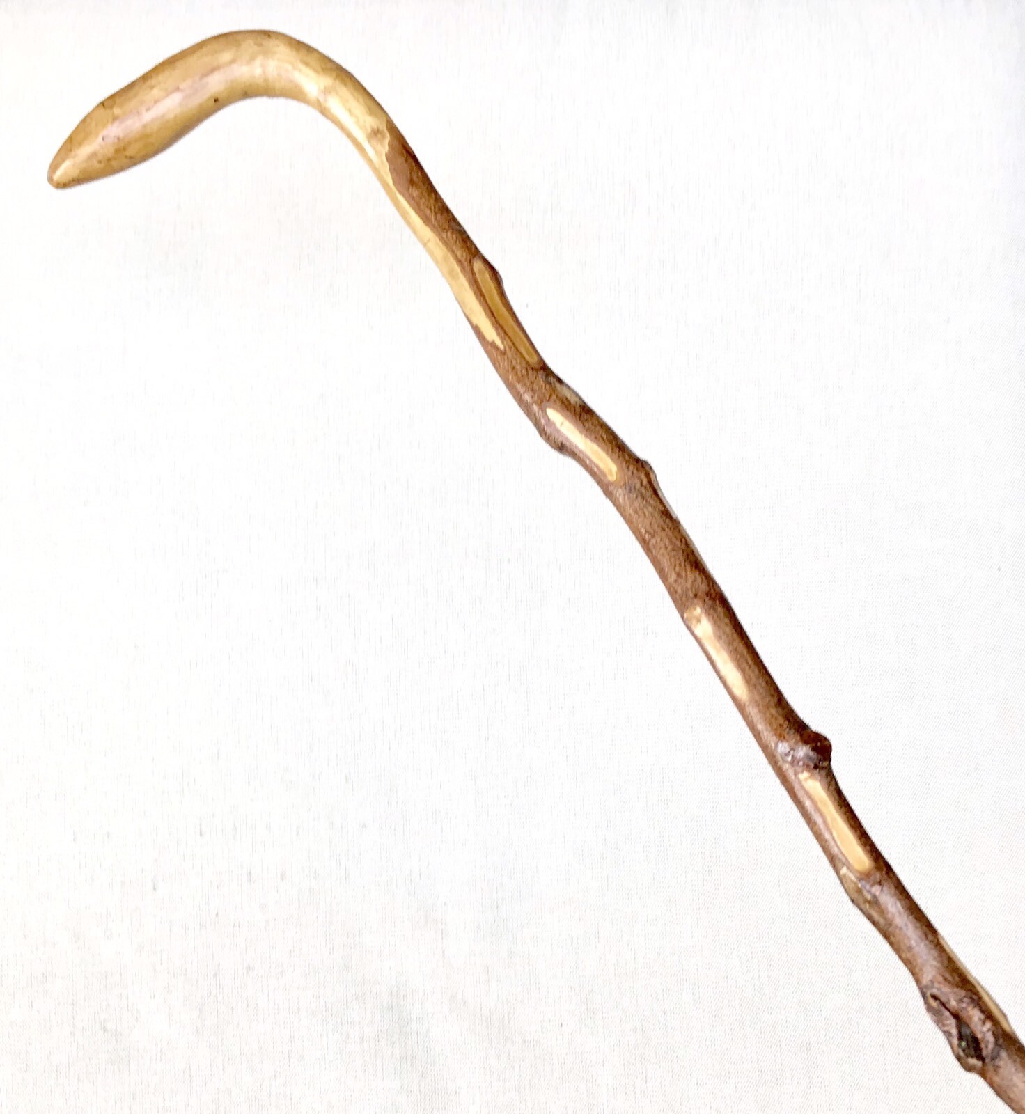 Vintage Antique Primitive Knobby Hardwood Shaft Knob Walking Stick Cane ...