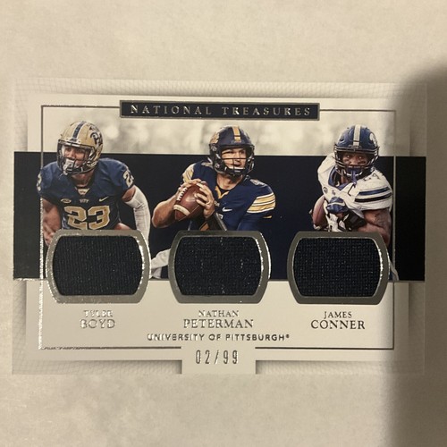 Tyler Boyd-Nathan Peterman-James Conner Rc 2017 national treasures SP ...