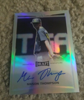 MASON THOMPSON 2016 LEAF DRAFT CARD #BA-MT2 NATIONALS (ROOKIE AUTOGRAPH ...