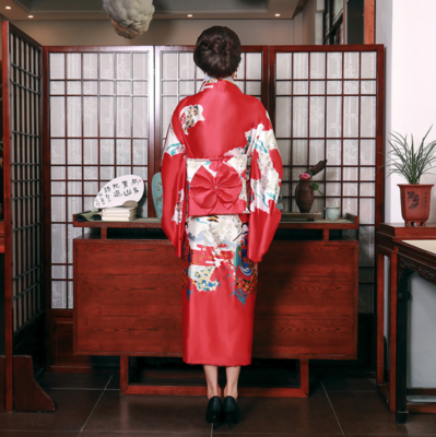 Red Kimono Dress Japan
