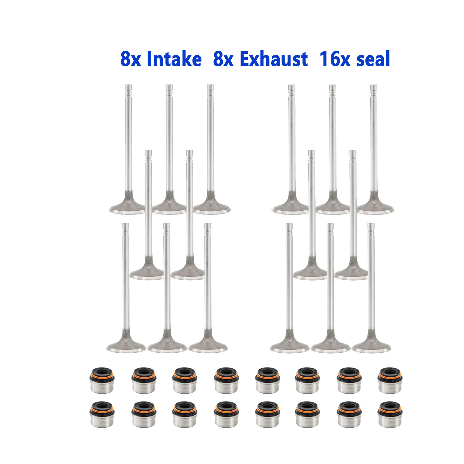 16* Engine Intake Valves & Exhaust Valves Kit set for Audi VW 2.0 (FSI ...