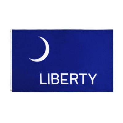 Fort Moultrie Liberty Flag 3x5 ft Crescent Moon w/ lettering South ...