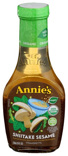 Annie's Homegrown Dressing Vinaigrette Shiitake Sesame 8 oz (Pack of 6 ...