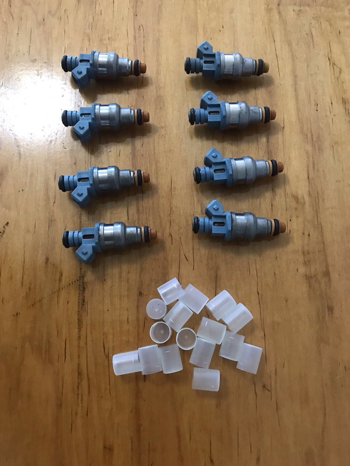 87-93 Mustang Cobra 24lb Injectors 5.0 Foxbody EV1 SVT Blue Top OEM ...