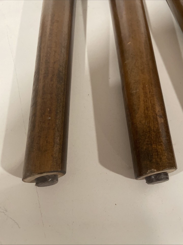 Lot of 4 Vintage MCM Style Tapered Wood Coffee Table Legs 15 1/2" long ...