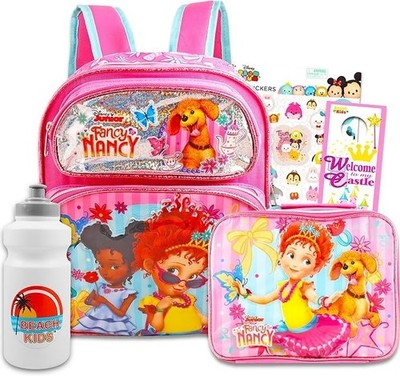 Disney Junior Fancy Nancy Backpack & Lunch Bag Set with Water Bottle ...