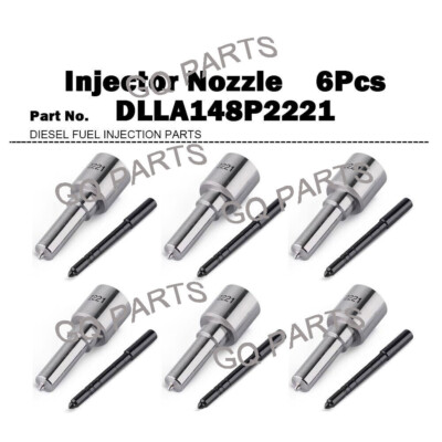 DLLA148P2221 6Pcs Fuel Injector Nozzle for WEICHAI WP10 0445120265 ...