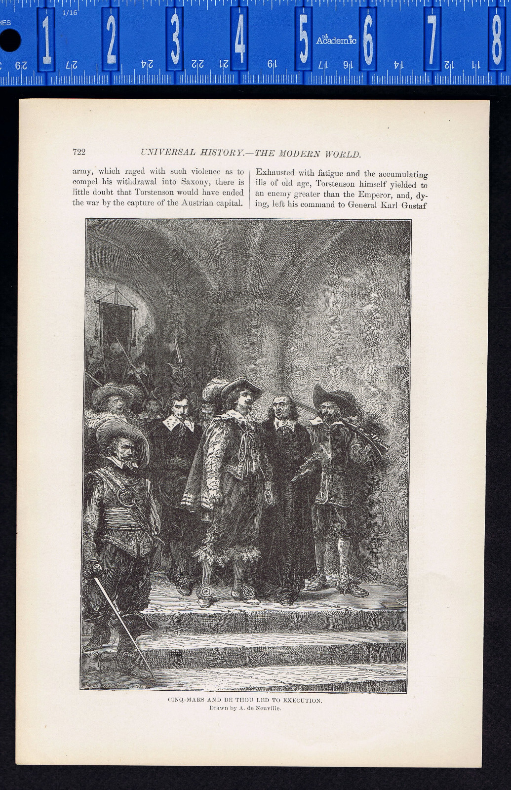 Cinq-Mars and de Thou Led to Execution - 1901 Print | eBay