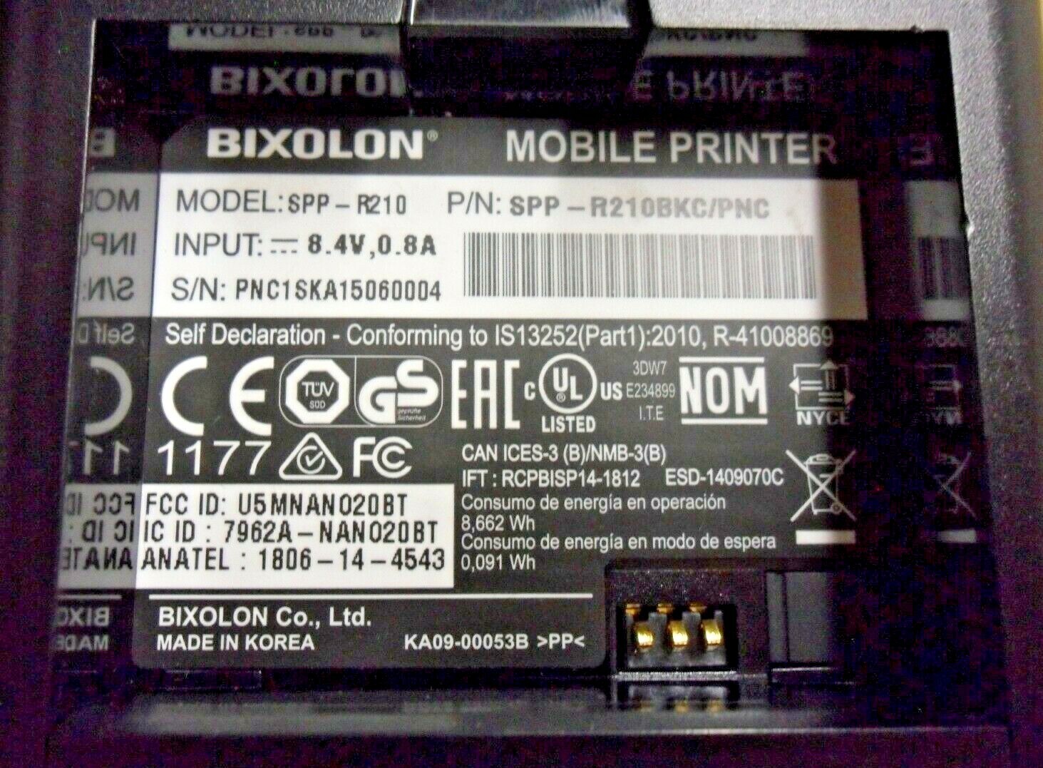 BIXOLON SPP-R210 Mobile Thermal Receipt & Label Printer - Lot of 4 | eBay