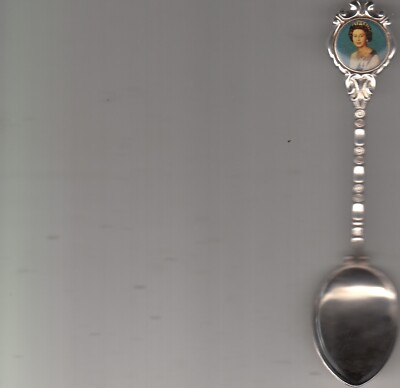 UK Royals-Queen Elizabeth 2-[Stuart Silverplated 1980s Spoon]-Souvenir ...