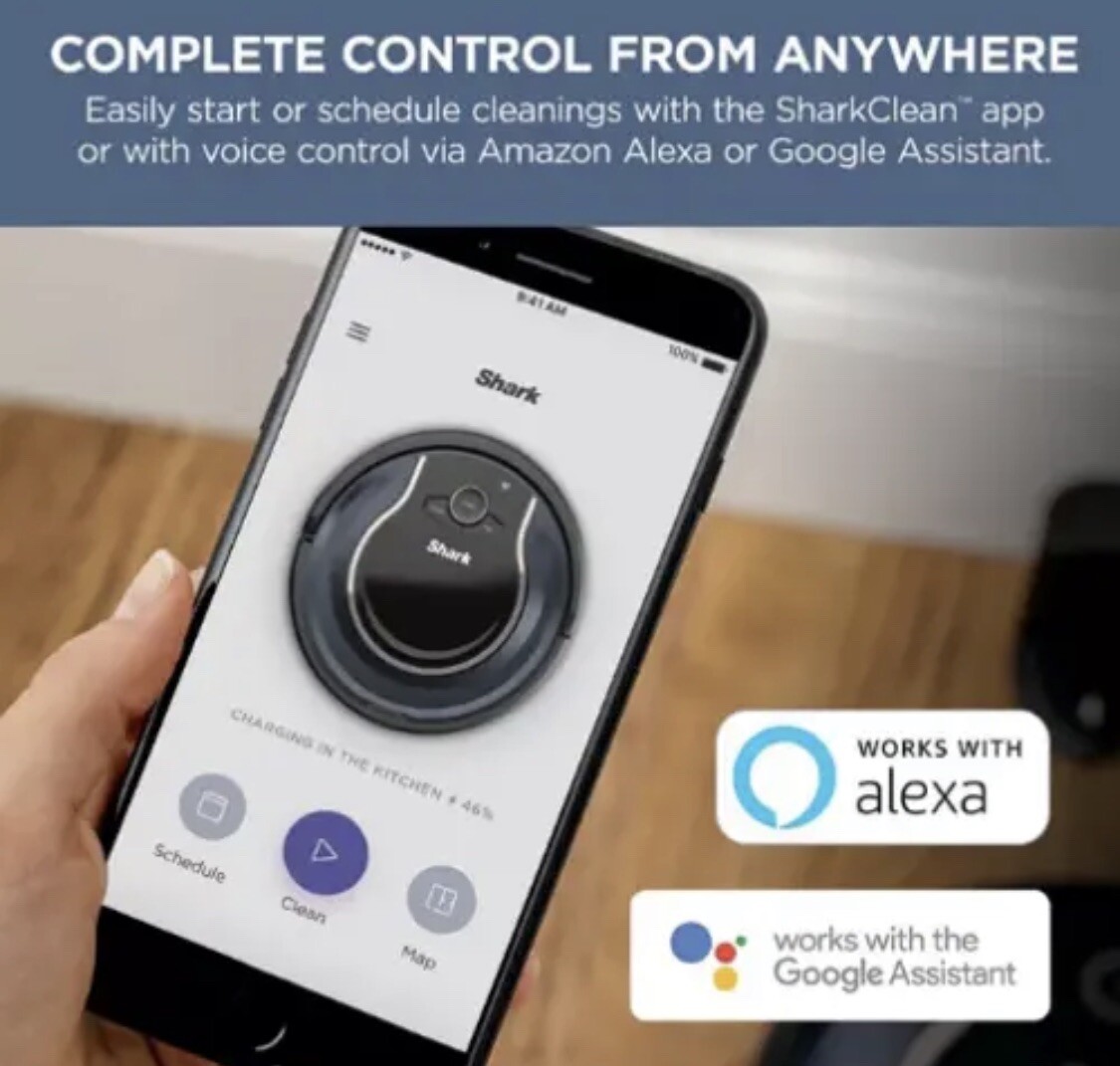 Shark-ION RV761 BlackNavy Blue Robot Vacuum Cleaner. 787790849414| eBay