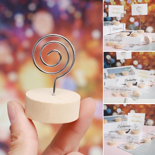 Holder Round Shape Base Photos Clips Clamps Stand Picture Frame Place ...