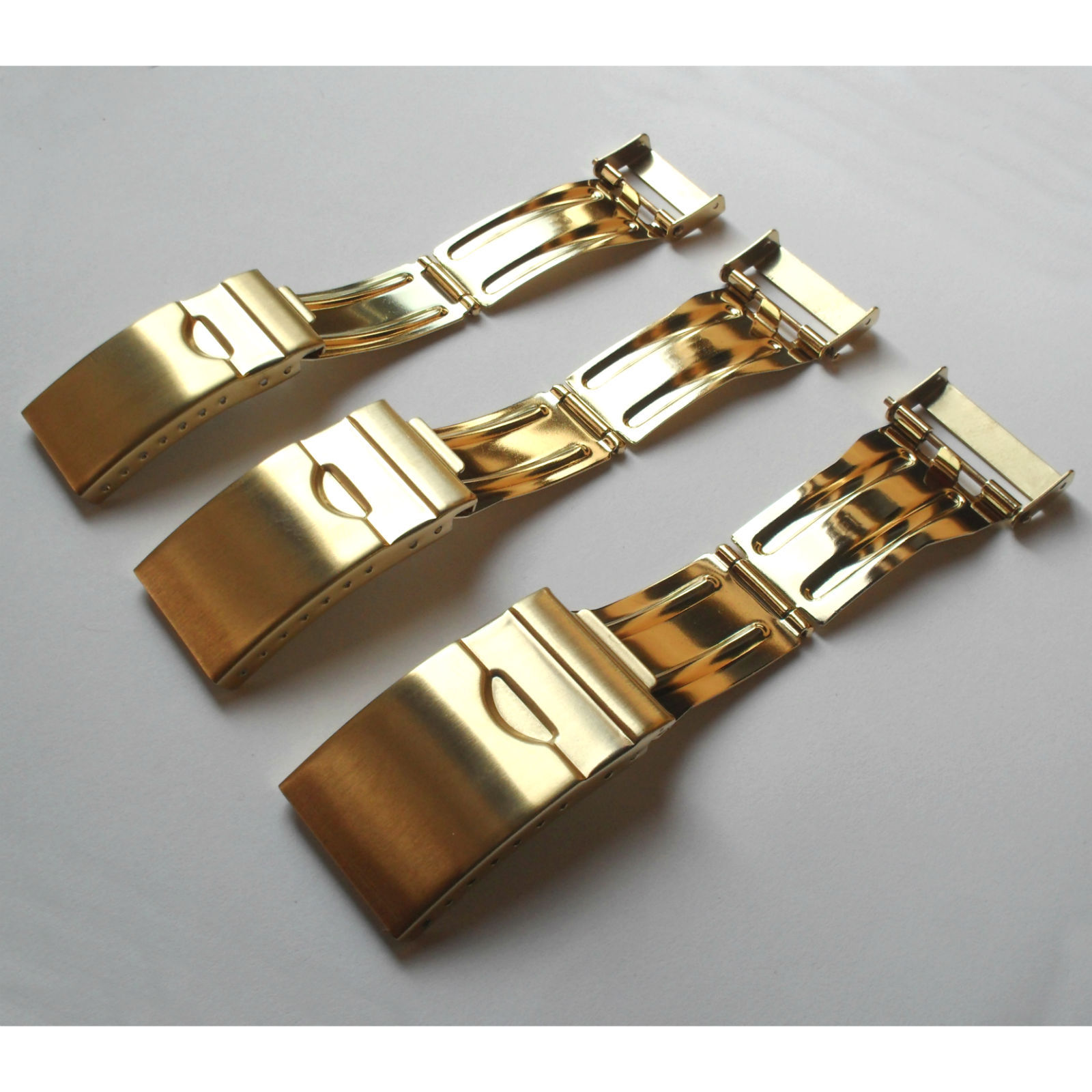 Watch Bracelet Catch Clasp Gold Plated Stainless Steel Replacement 3 ...