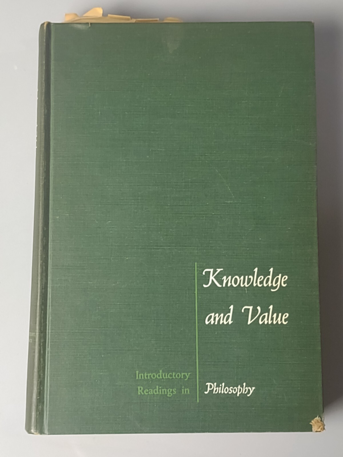 Knowledge & Value: Introductory Readings in Philosophy Elmer Sprague 1959 91923 | eBay