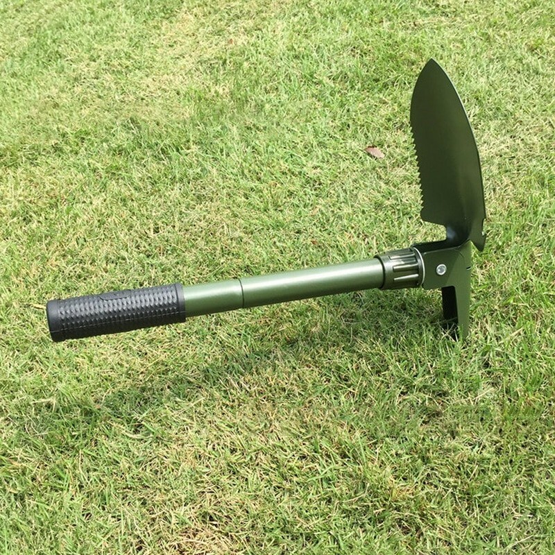 Army Green Multi-Functional Folding Shovel - Engineer Outdoor Camping ...
