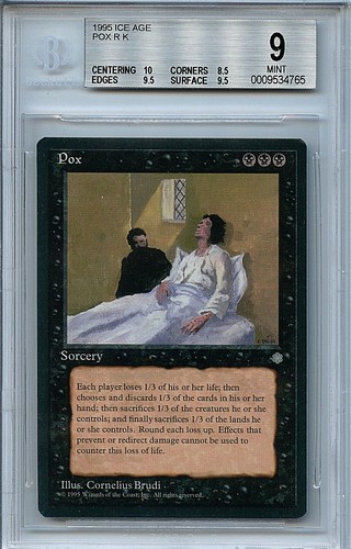 MTG Ice Age Pox BGS 9.0 (9) Mint Magic Card WOTC 4765 | eBay