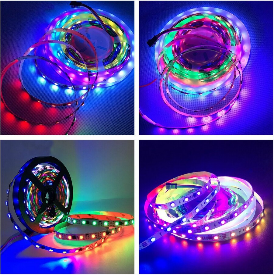 5M WS2811 5050 150/300 LED Strip Light RGB Dream Color Pixel ...