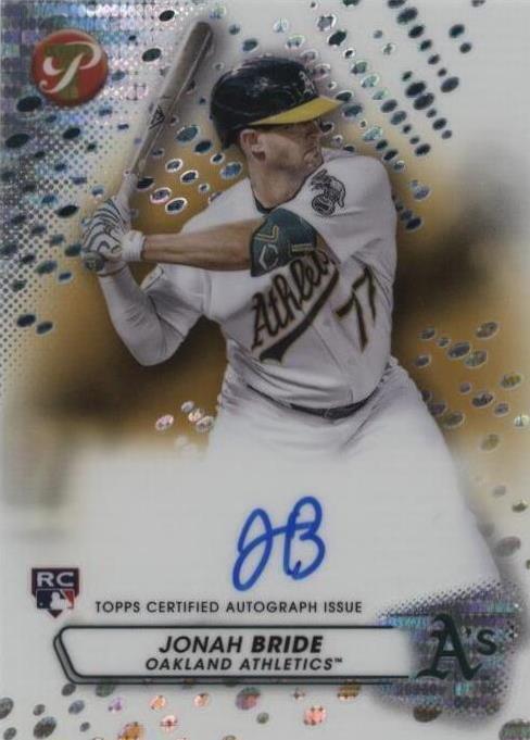 2023 Topps Pristine - Pristine Autographs Jonah Bride #PA-JB Gold ...
