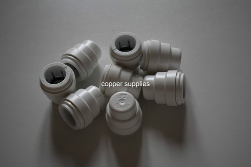Speedfit 15mm Pushfit Copper or Plastic Stopend Cap PSE4615W Stop End ...