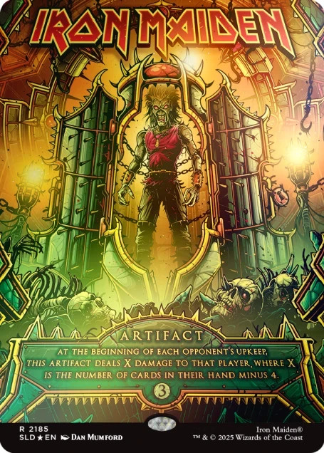 Iron Maiden Artifact Iron Maiden Eddie Unchained Secret Lair Foil MTG ...
