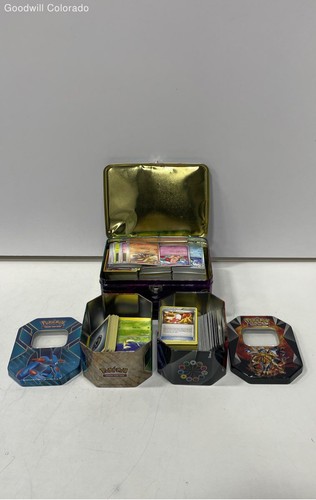 5LB Bulk Lot of Assorted Pokemon Trading Cards in Tin Containers | eBay