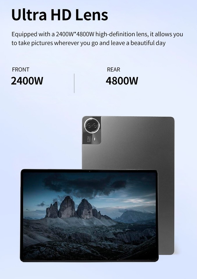 14 inch Tablet mobile phone Dual 4G/5G Network Android14 WiFi HD 256GB ...