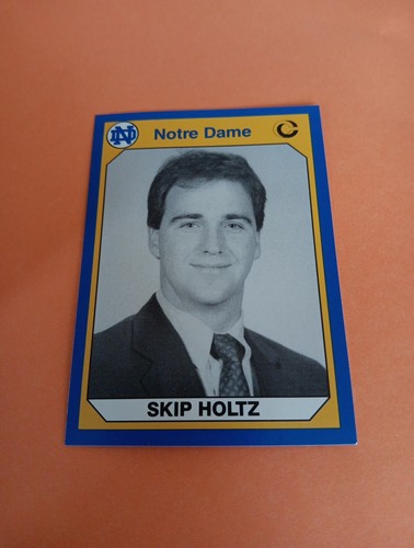 1990 Collegiate Collection Notre Dame #129 Skip Holtz Fighting Irish ...