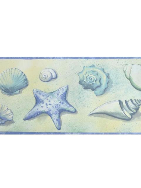Wall Border Seashells And Starfish