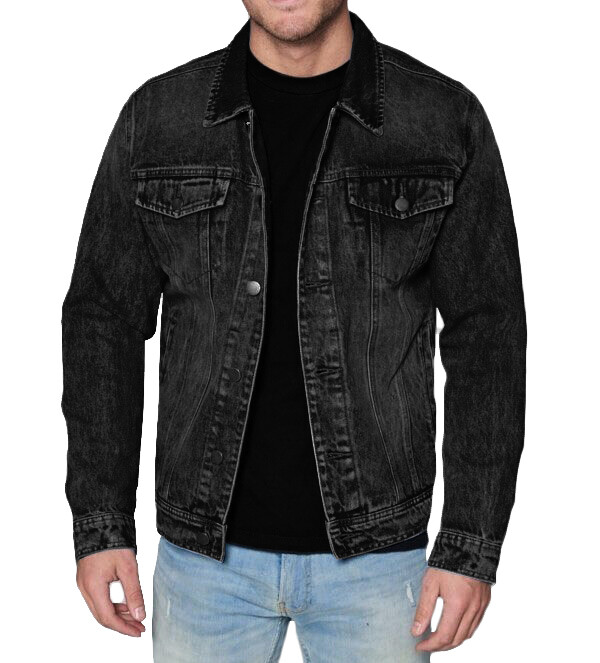 Men’s Red Label Premium Faded Denim Cotton Jean Button Up Slim Fit ...