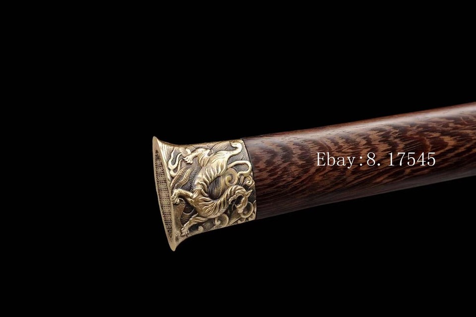 Clay Tempered Damascus Steel Han Dynasty Saber Jian Very Sharp Cut ...