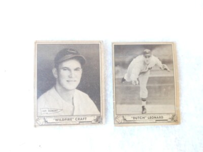 St of 2 1940 Baseball Cards-Harry Craft & Emil Leonard | eBay