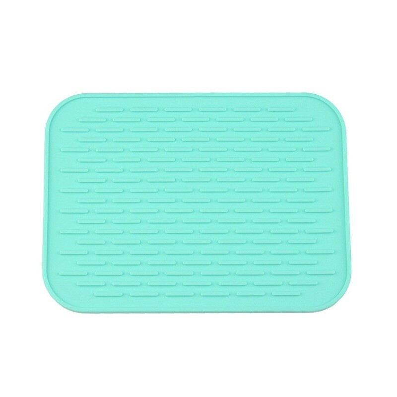 Non Slip Pad Hot Pan Pot Holder Heat Resistant Silicone Kitchen Black ...