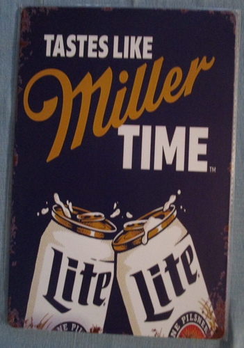 12" x 8" Miller Lite Beer Tin Sign | eBay