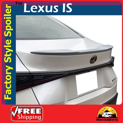 Trunk Spoiler For Lexus IS Sport Style 2021+ Painted 1L2 Sonic Iridium ...