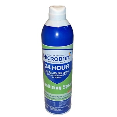 Microban 24 Hour Sanitizing Spray 99.9% Of Bacteria Citrus Scent | eBay