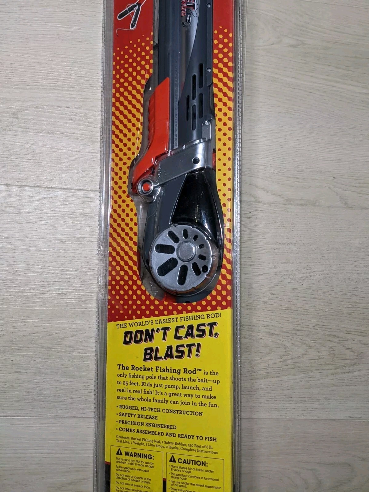 Fishing Rod Rocket up to 30 FT Kids Fishing Pole With Safety Bobber 2 ...