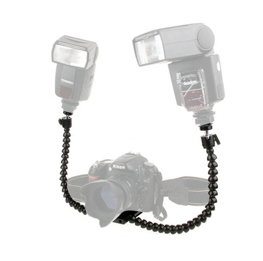 Double-arm Octopus Flexible Flash Bracket Filling Light SLR Camera ...