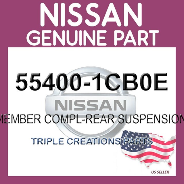 Genuine Nissan OEM 55400-1cb0e Member Compl-rear Suspension 554001CB0E ...