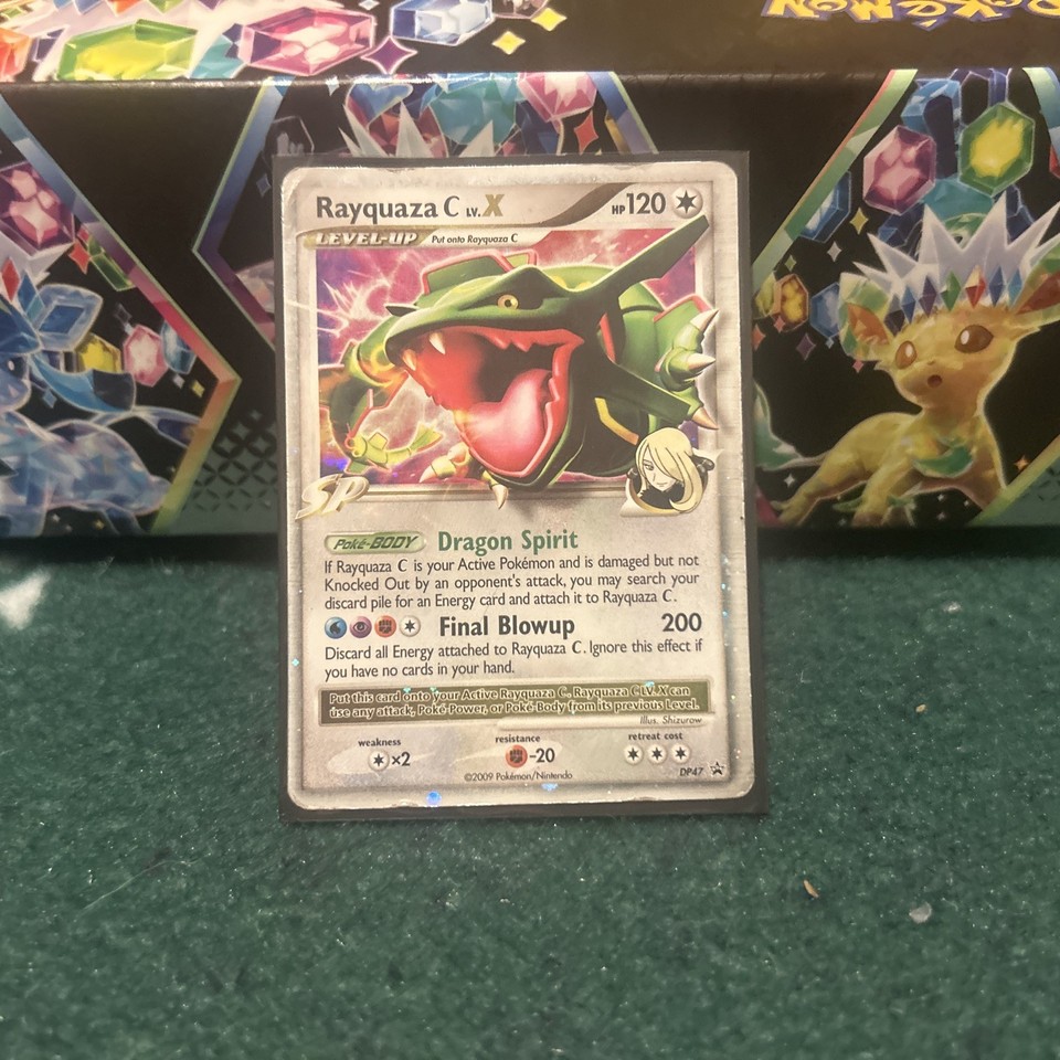 Pokémon TCG Rayquaza C LV.X Black Star Promotional Holo Card DP47 | eBay