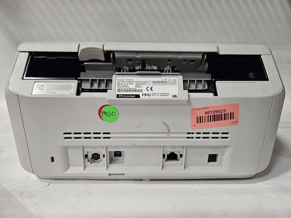 Fujitsu fi-8170 Document Scanner / Scan Count 1950 | eBay