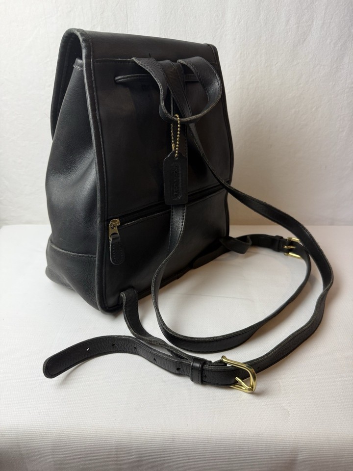 Vintage Coach Leather Drawstring Backpack Bag, 1990’s | eBay