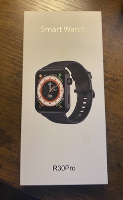 New IOWODO R30Pro Black Smart Watch for Men & Women | eBay