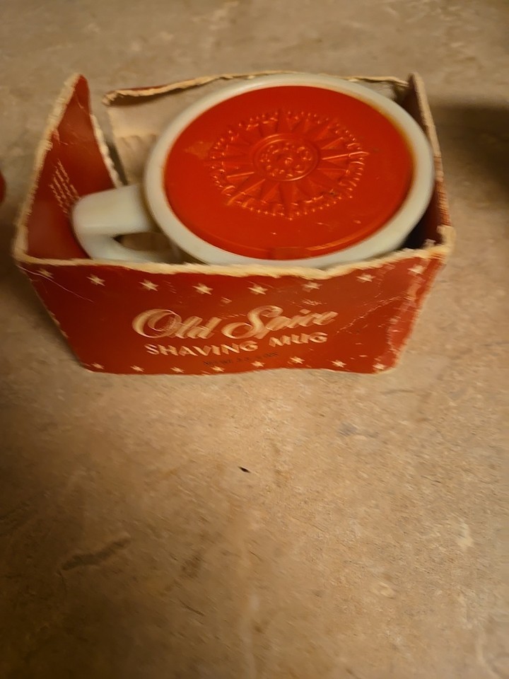Vintage Old Spice Shaving Mug Glass Ship Grand Turk Salem 1786 | eBay