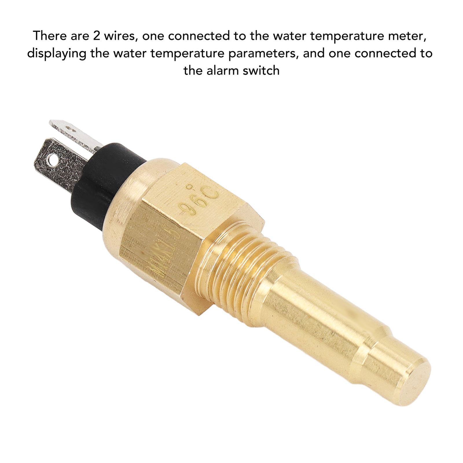 Water Temperature Sensor Engine VDO Temp Gauge Sender Unit 96°C Alarm ...