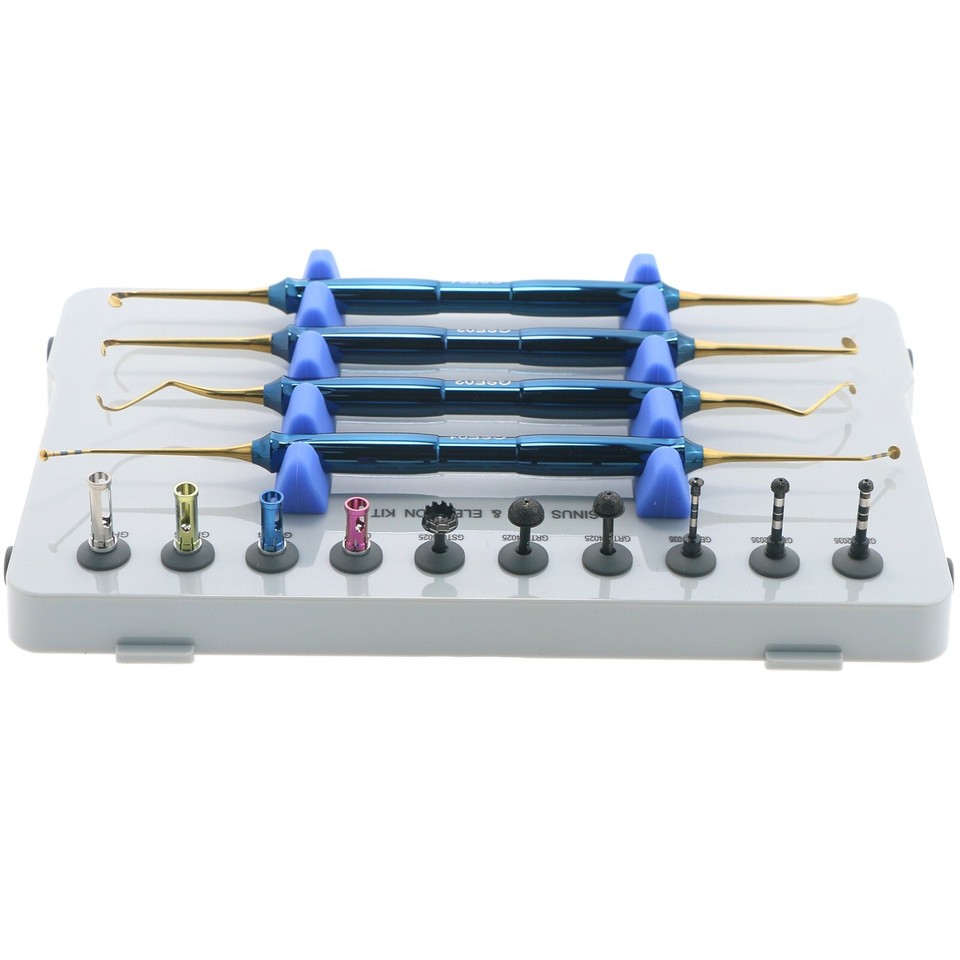 Dental Sinus Lift Kit Implant Drills Stoppers Elevation Instrument ...